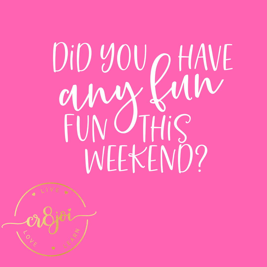 How to Have a Good Week – The Sunday Cr8joi Check-In | cr8joi