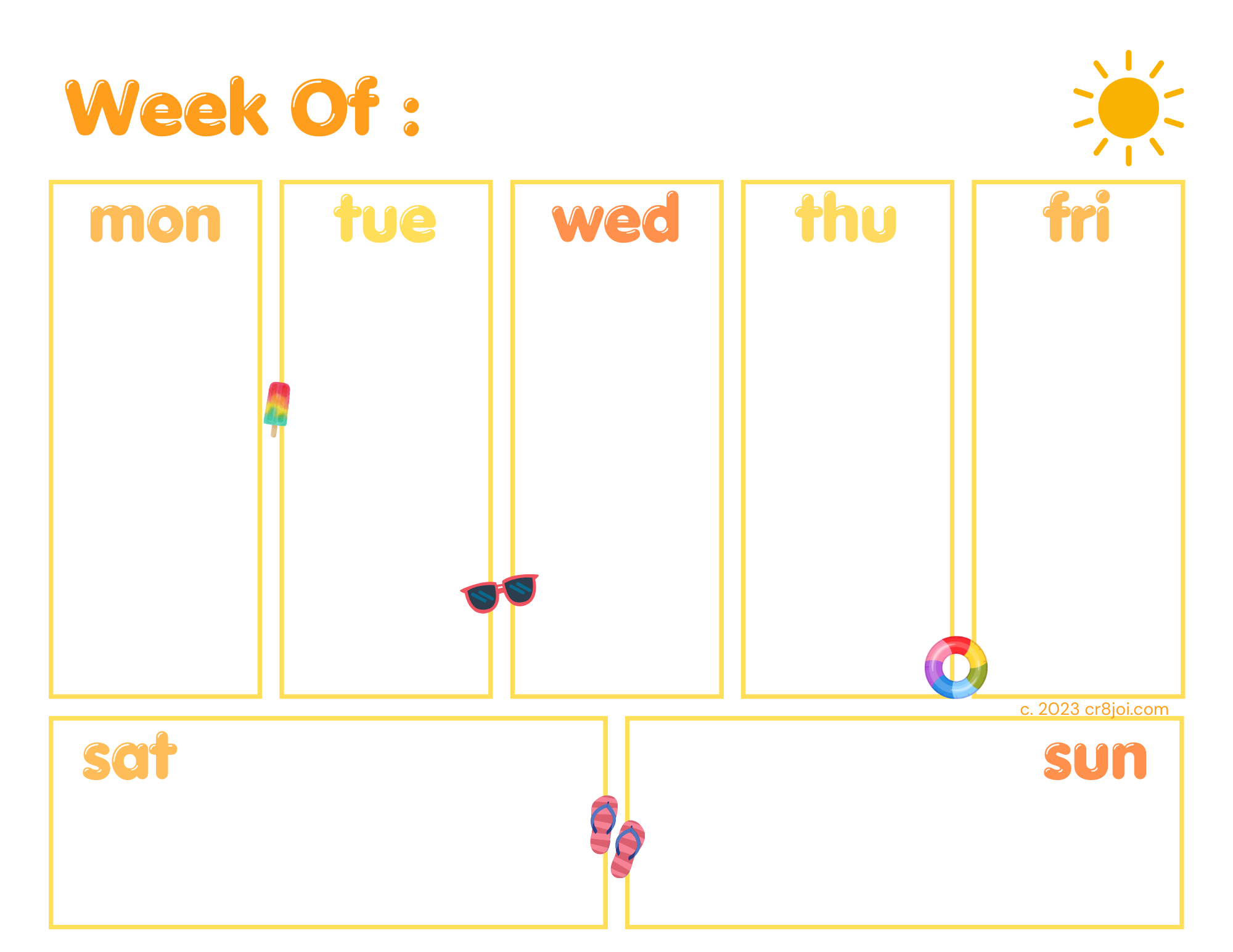 The Cr8joi Summer Edition: Easy Summer Schedules | cr8joi